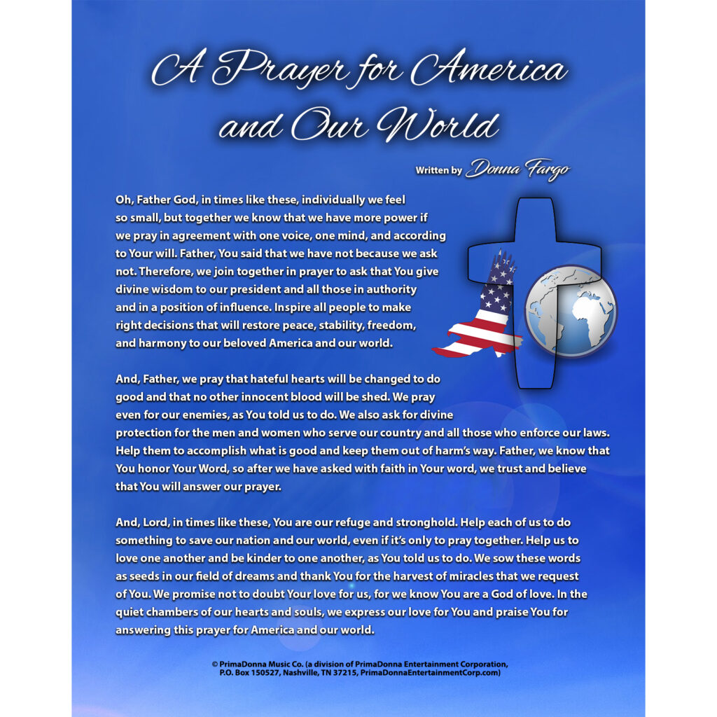 A Prayer For America Print 8x10 or 11x14